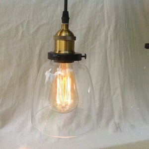 Rustic Barn Beam With Glass Lamp Shades. - Etsy