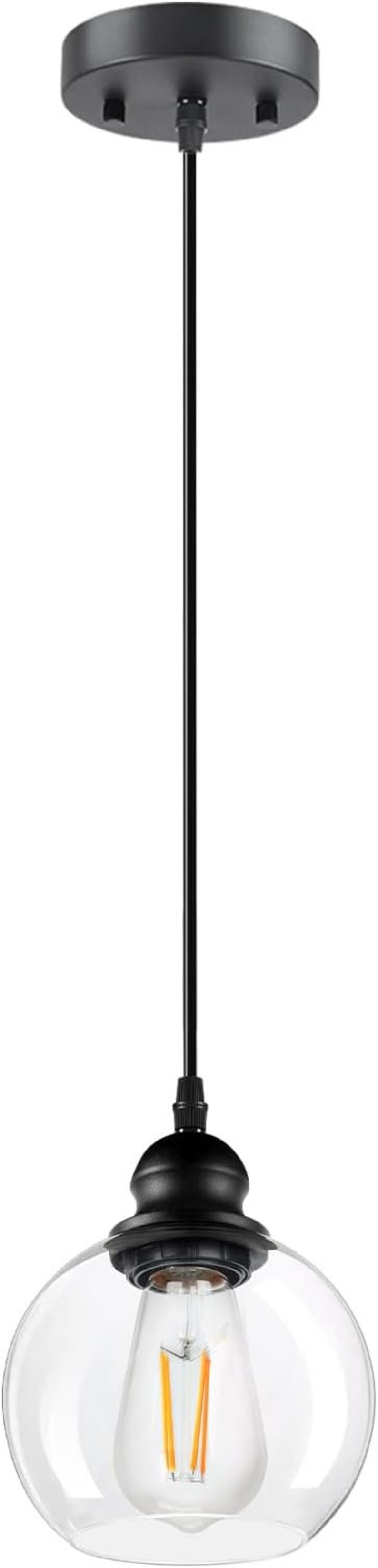 60” Barn Beam With Five Suspended Glass Globes - Etsy