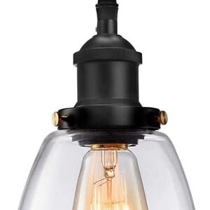 Rustic Barn Beam With Glass Lamp Shades. - Etsy