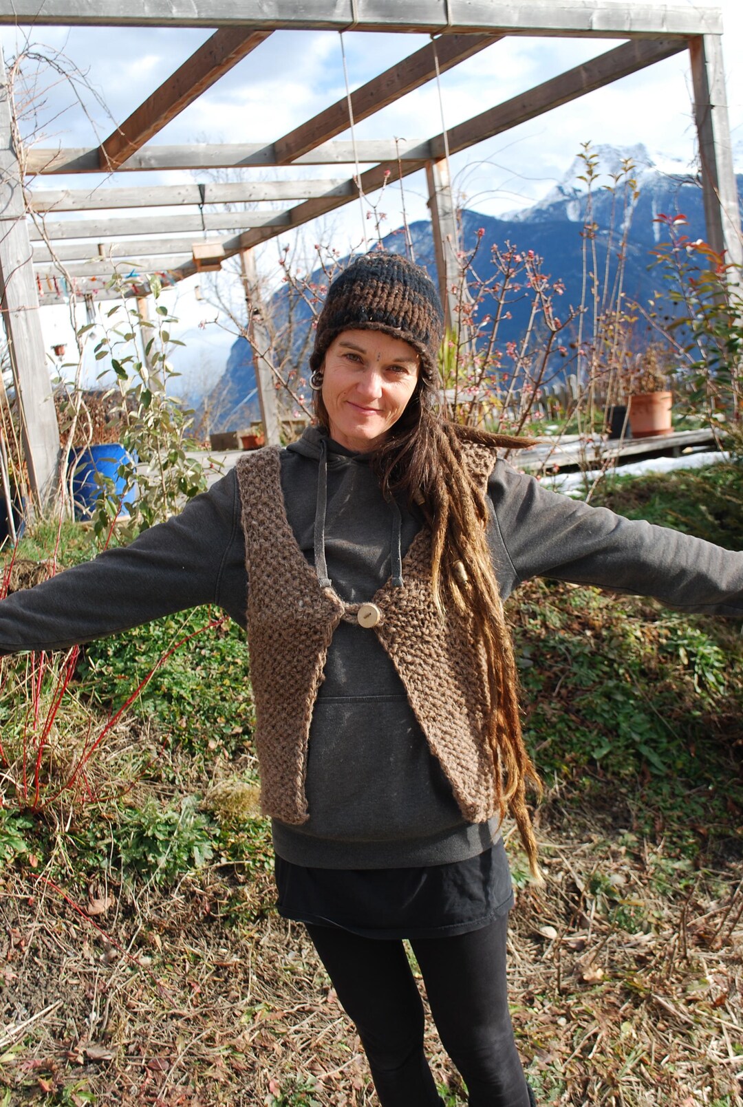 Light Brown Shepherdess Vest Slow Fashion Pagan Crafts - Etsy