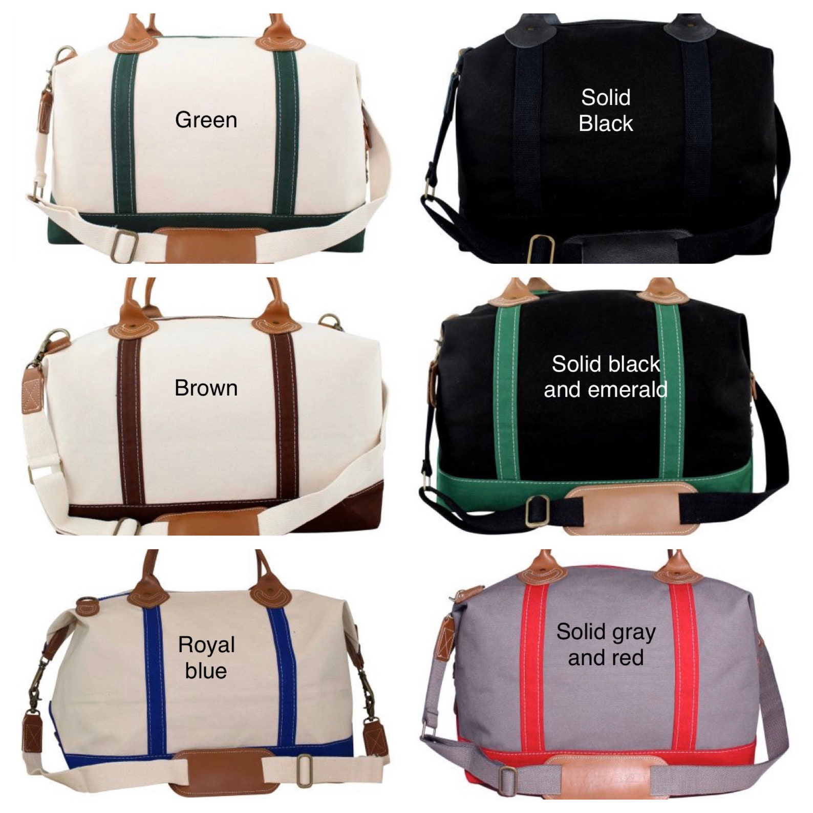 SHIPPING INCLUDED Personalized / Embroidered / Monogrammed Weekender ...