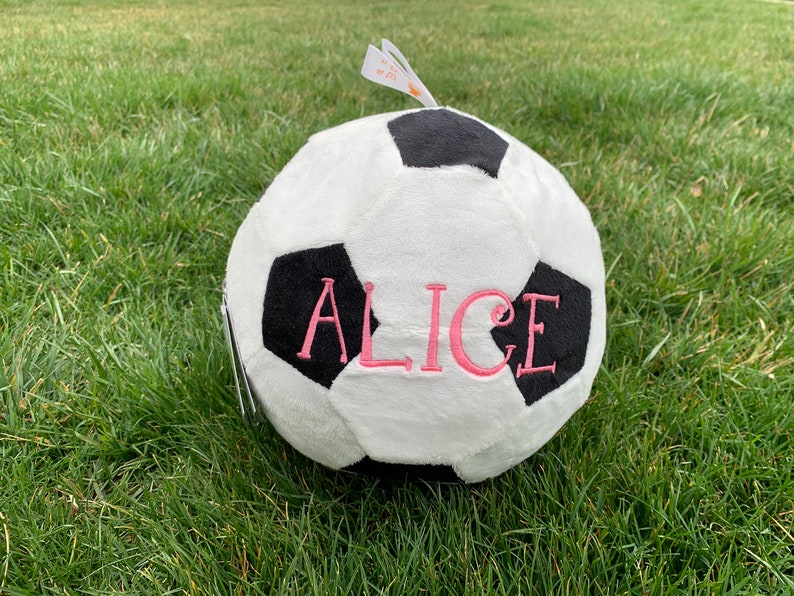 Personalized / Embroidered Plush Sports Ball Soccer Ball - Etsy