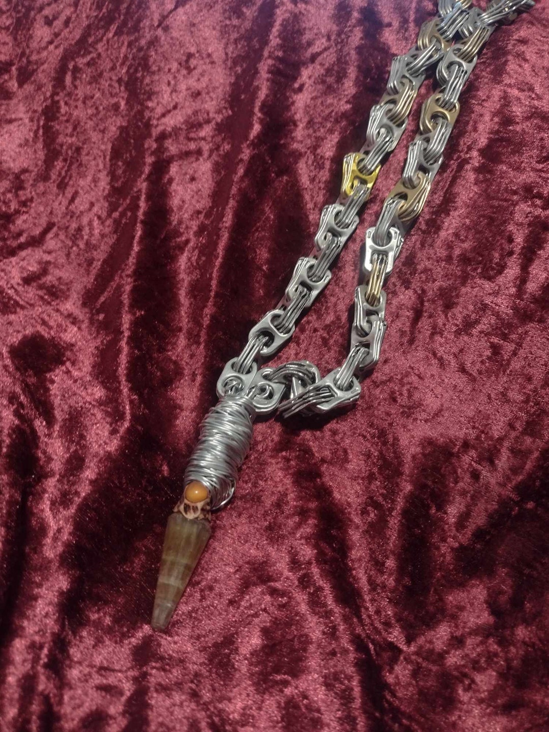 Unique Upcycled Chain: Wacky Gary's Crystal - Etsy