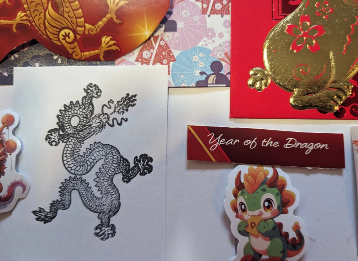 Chinese New Year and Asian Themed Set-dragon & Rabbit--17 Pieces - Etsy