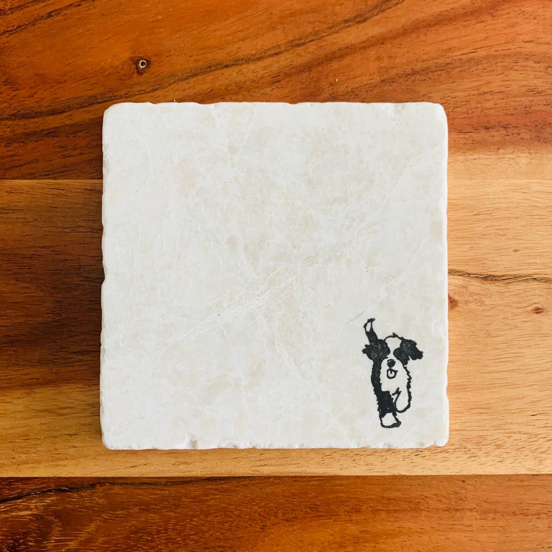 Sheepadoodle Coasters ~ Sheepadoodle Gift ~ Marble Coasters ...