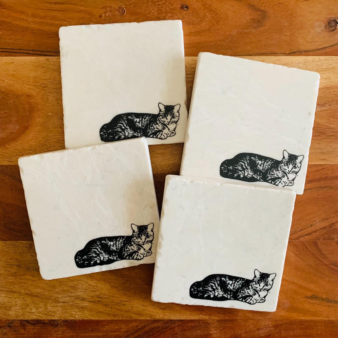 Tabby Cat Coasters ~ Tabby Cat Gifts ~ Cat Gifts ~ Cat Lovers ...