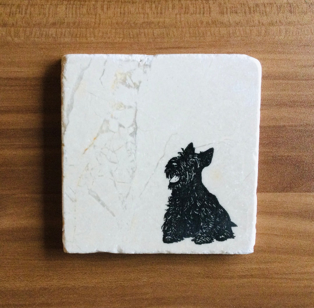 Scottish Terrier Coasters Scottish Terrier Gift Scottie Dog Coasters ...