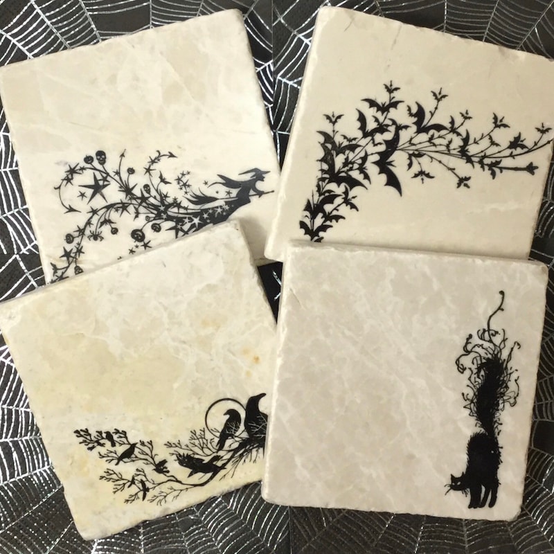 Halloween Coasters - Etsy