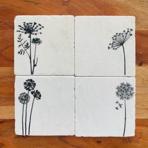 Wildflower Coasters ~ Floral Coasters ~ Flower Coasters ~ Dandelion ...