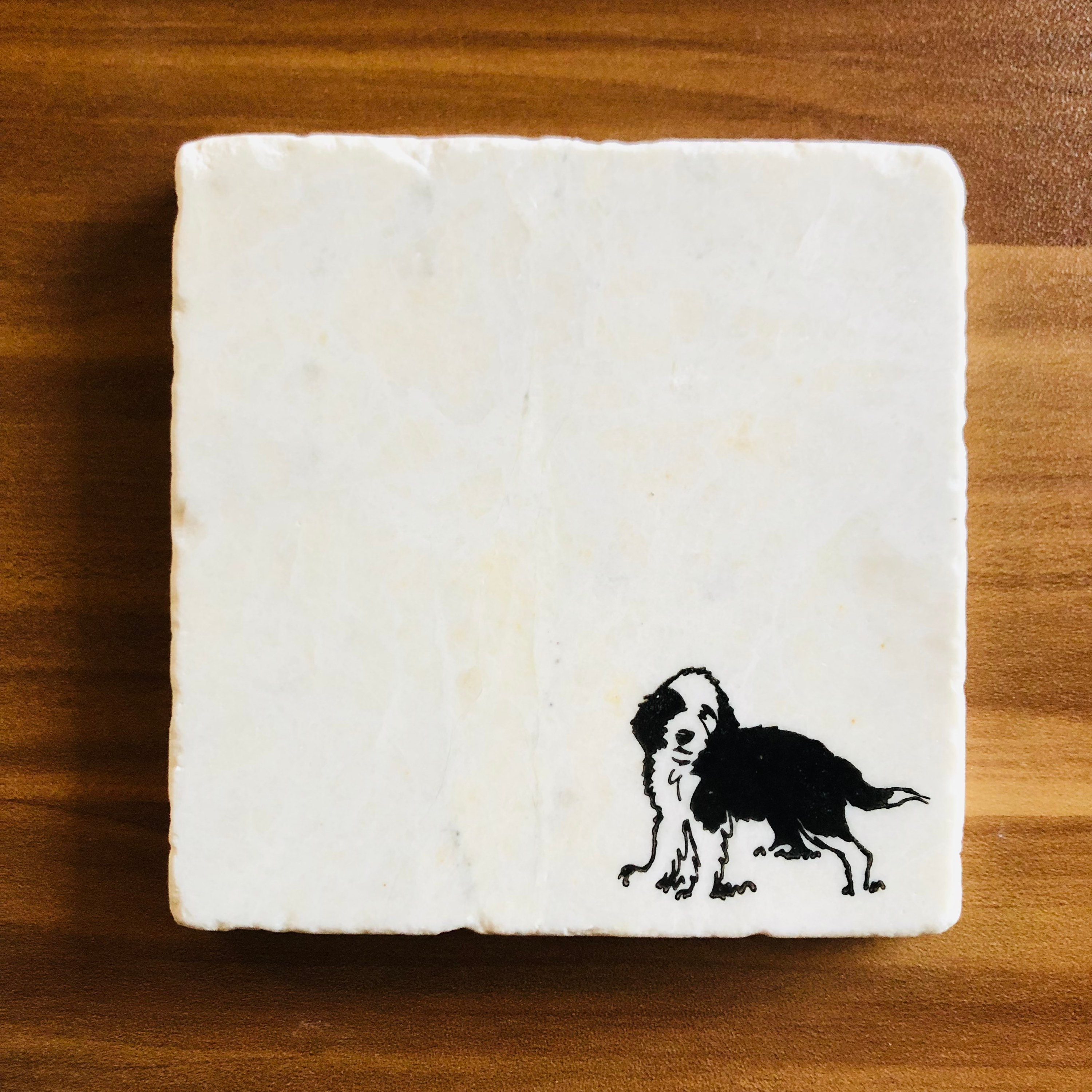 Sheepadoodle Coasters Sheepadoodle Gift Marble Coasters | Etsy
