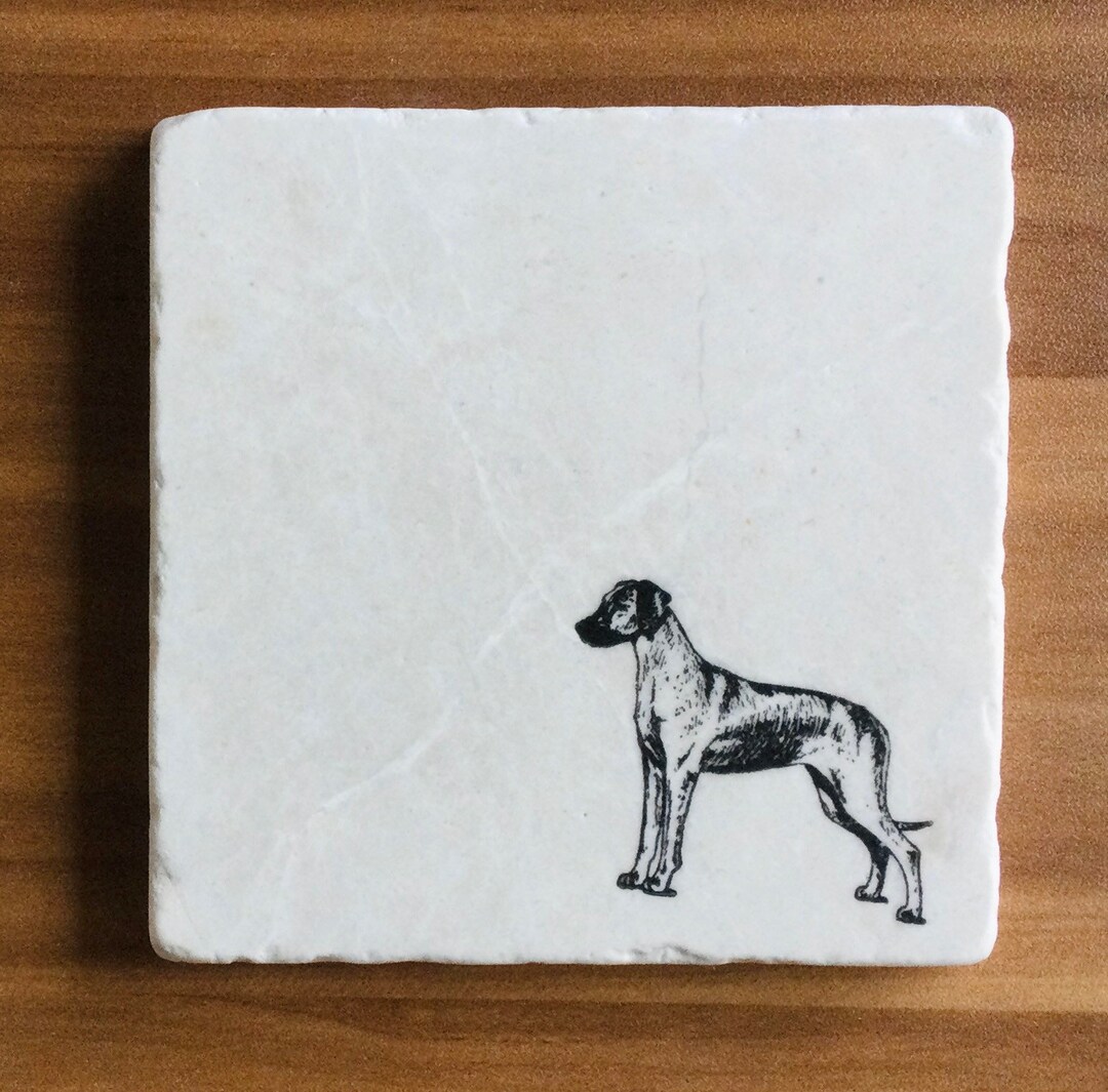 Rhodesian Ridgeback Coasters ~ Rhodesian Ridgeback Gift ~ Marble ...