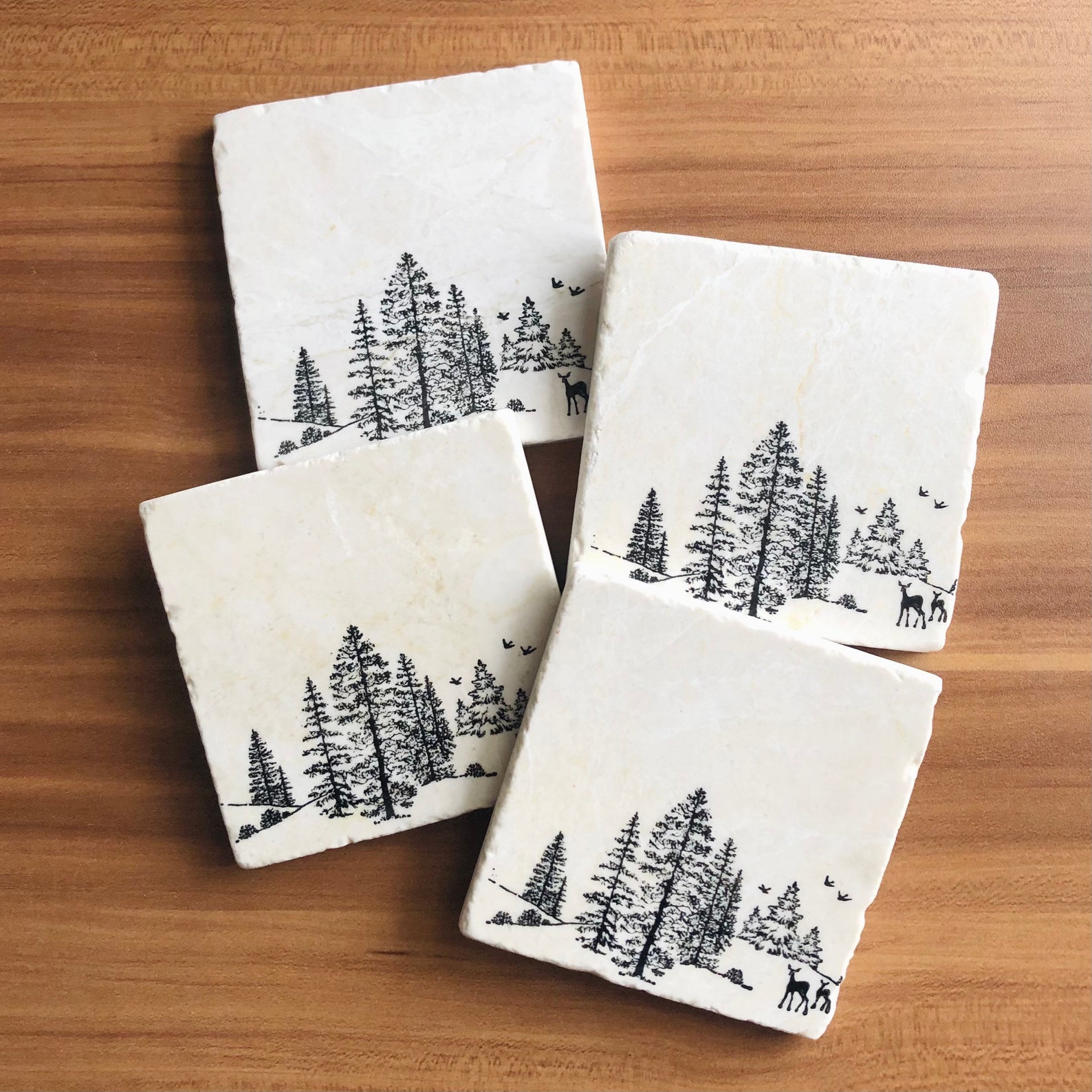 Winter Coasters ~ Winter Season Decor ~ Farmhouse Decor ~ Housewarming ...