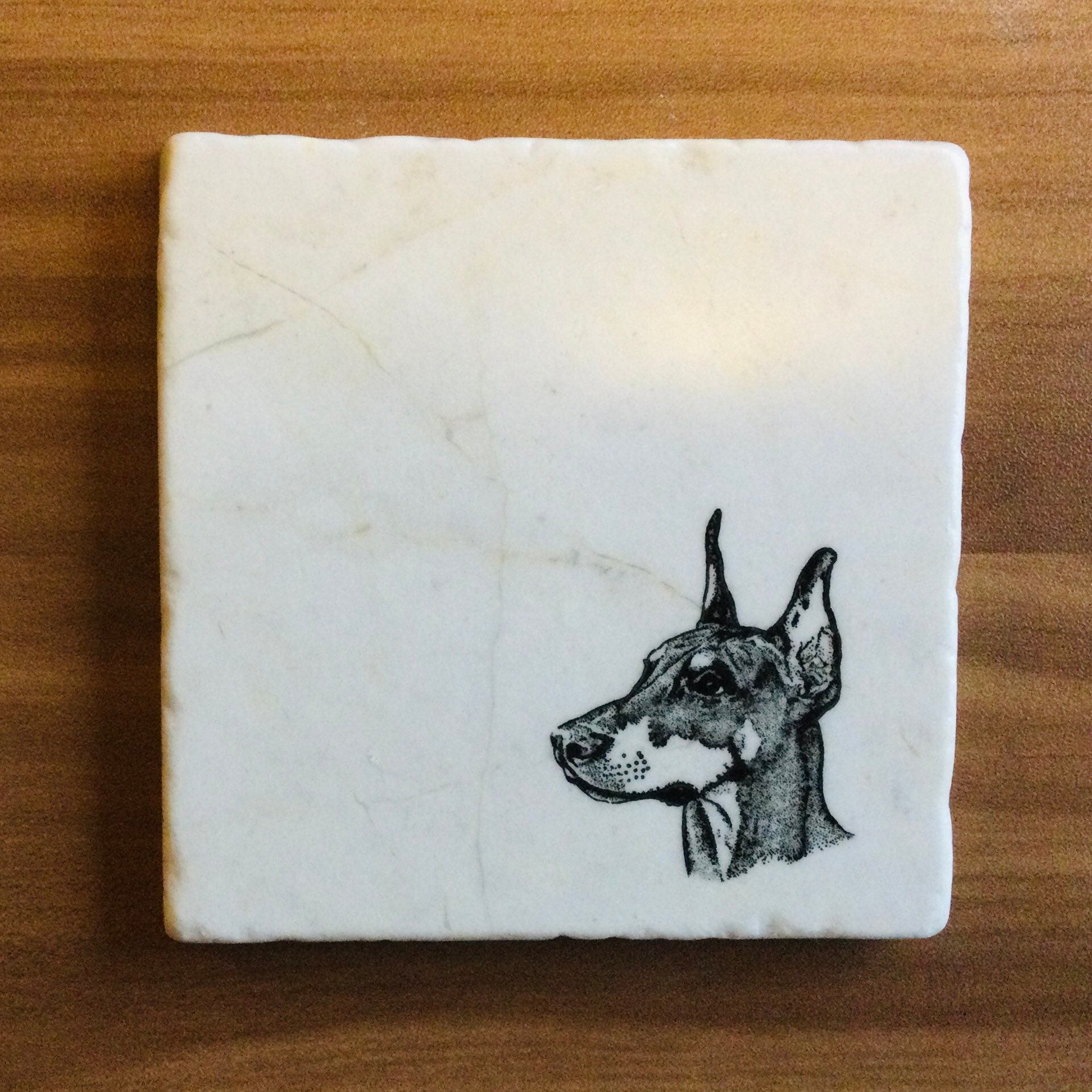 Doberman Coasters Doberman Gift Dog Coasters pet Coasters | Etsy