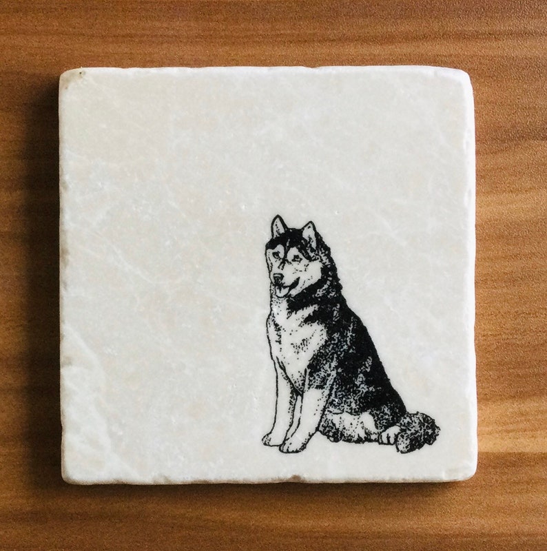 Husky Dog Coasters ~ Siberian Husky Coasters ~ Dog Coasters ~ Dog Gift ...