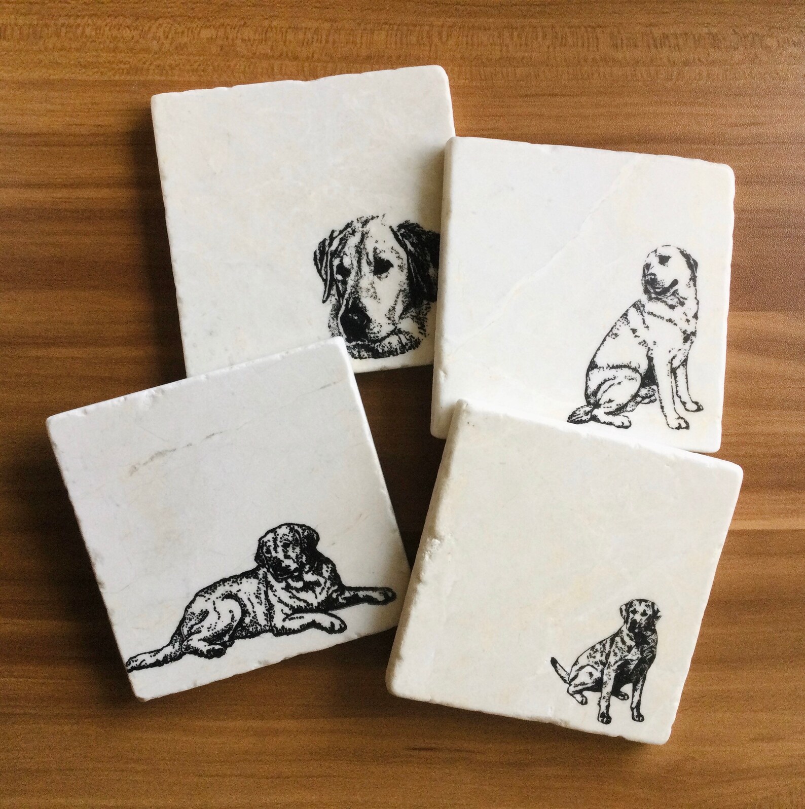 Labrador Retriever Coasters Yellow Lab Gifts Yellow Lab | Etsy