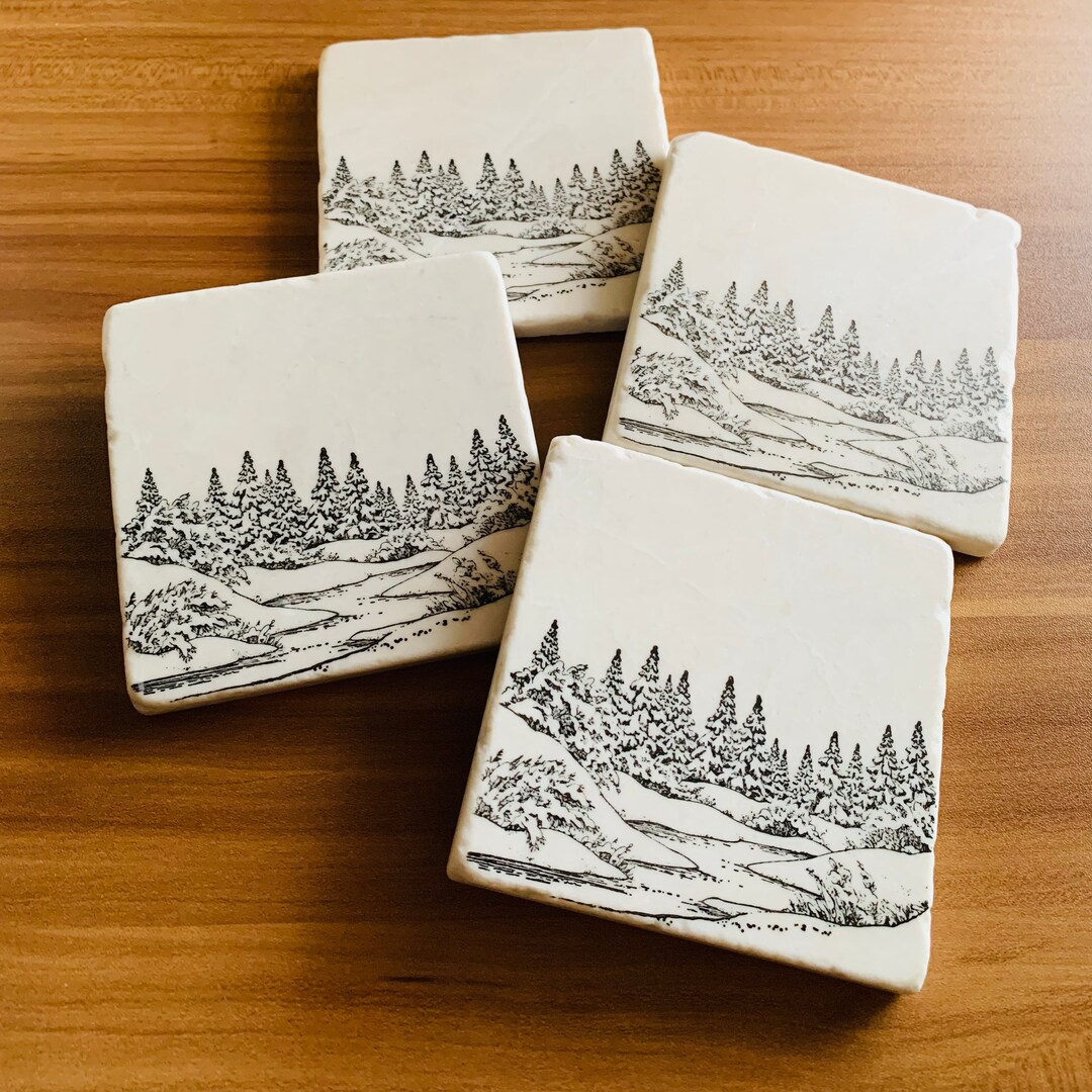 Winter Coasters Winter Season Decor Farmhouse Decor Housewarming Gift ...