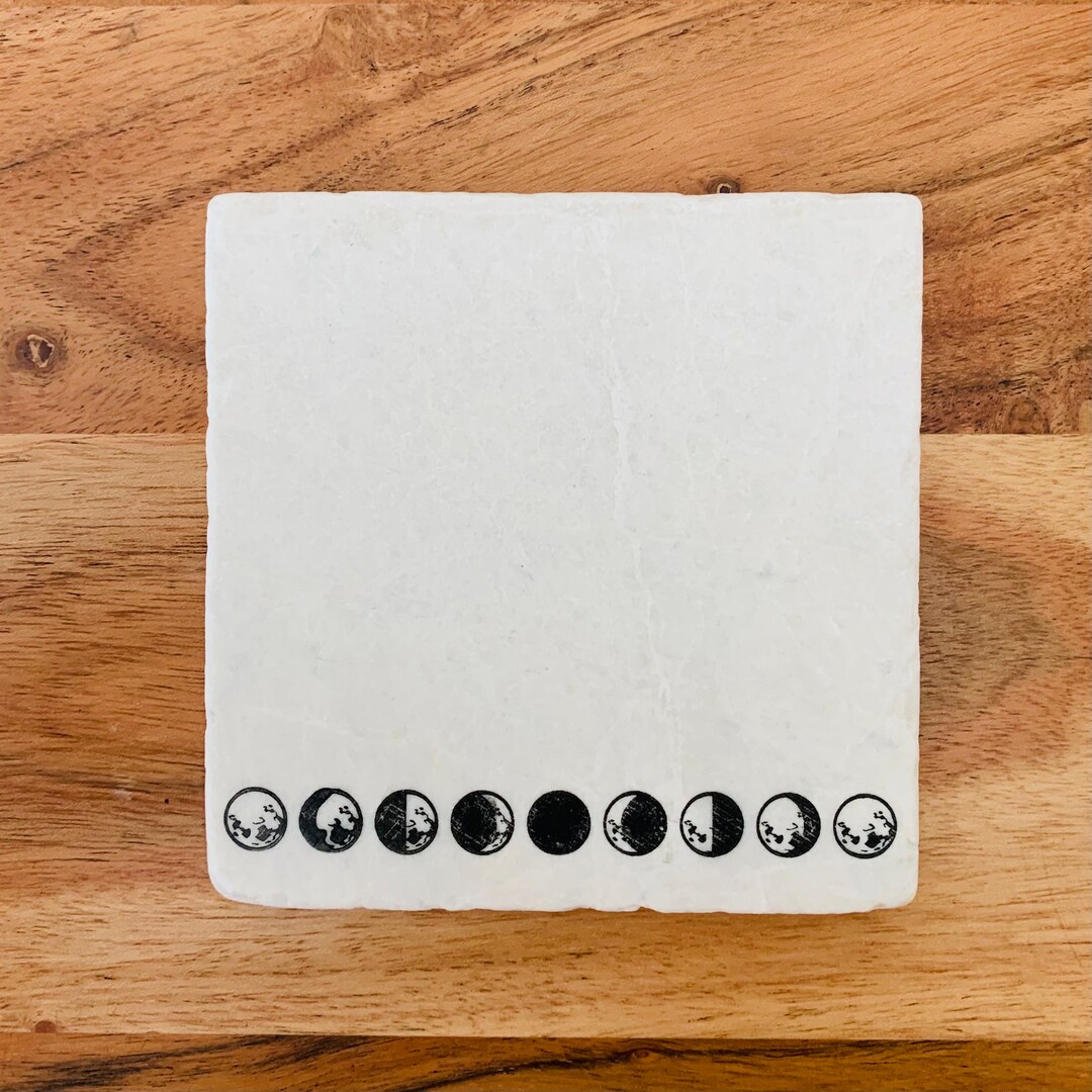 Moon Phases Coasters - Celestial Coaster Set ~ Moon Coasters ~ Witchy ...
