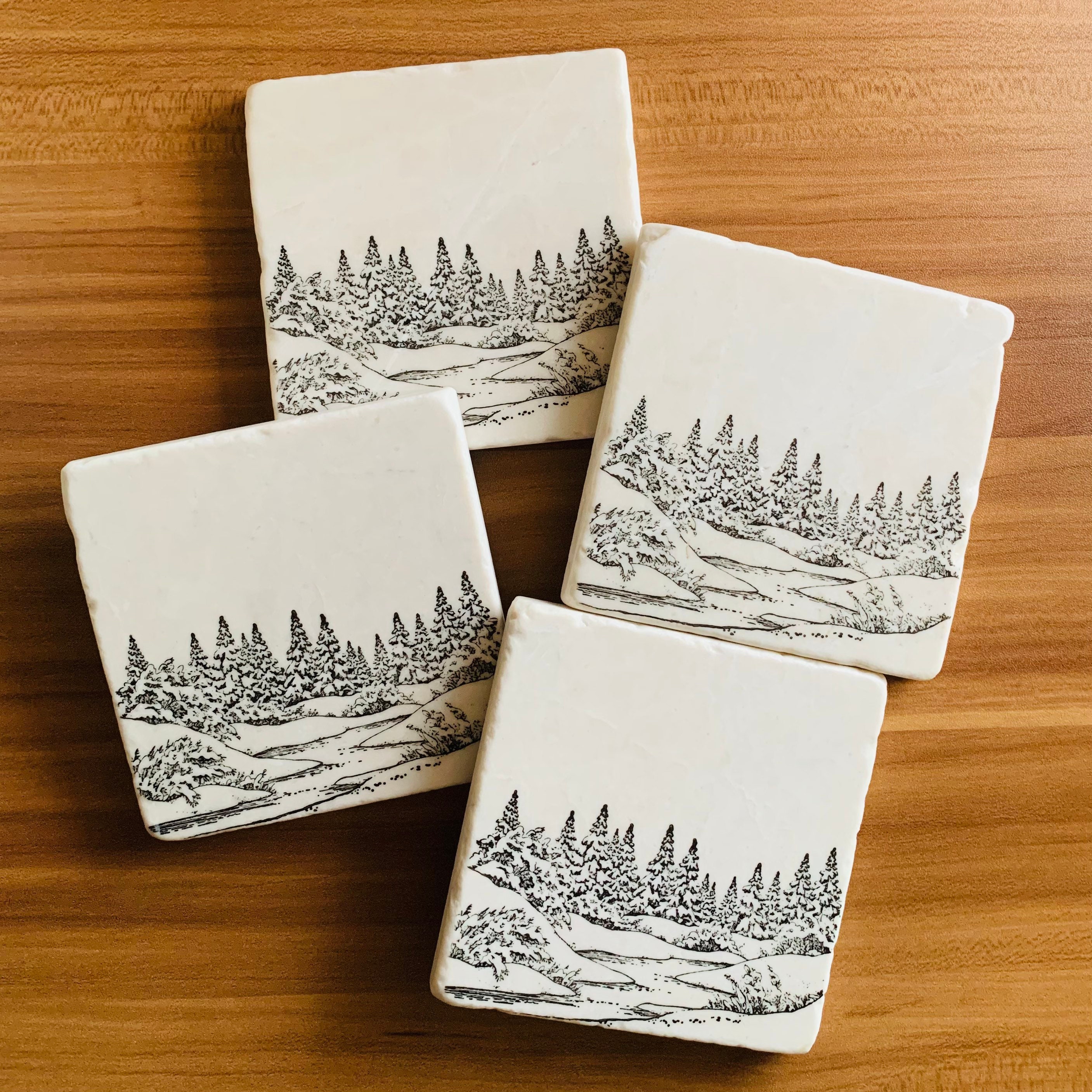Winter Coasters ~ Winter Season Decor ~ Farmhouse Decor ~ Housewarming ...