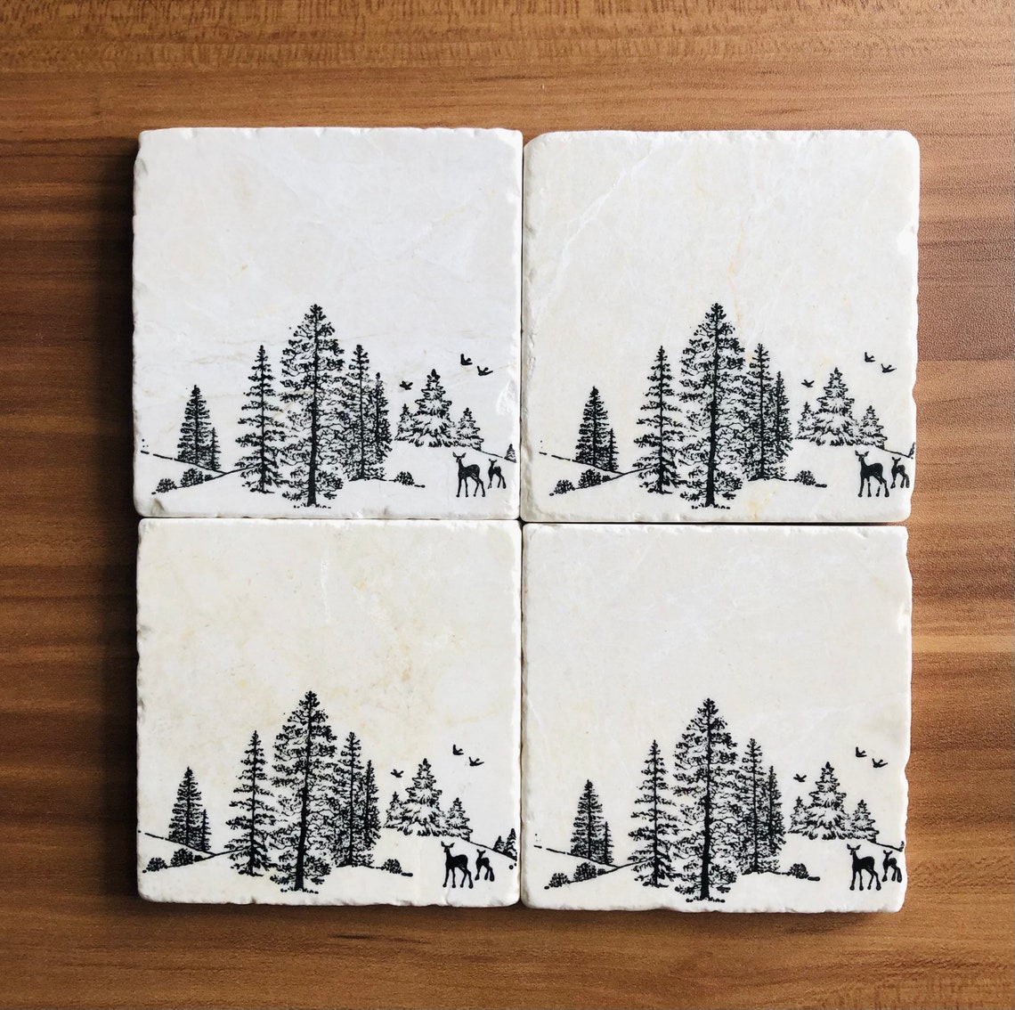 Winter Coasters ~ Winter Season Decor ~ Farmhouse Decor ~ Housewarming ...
