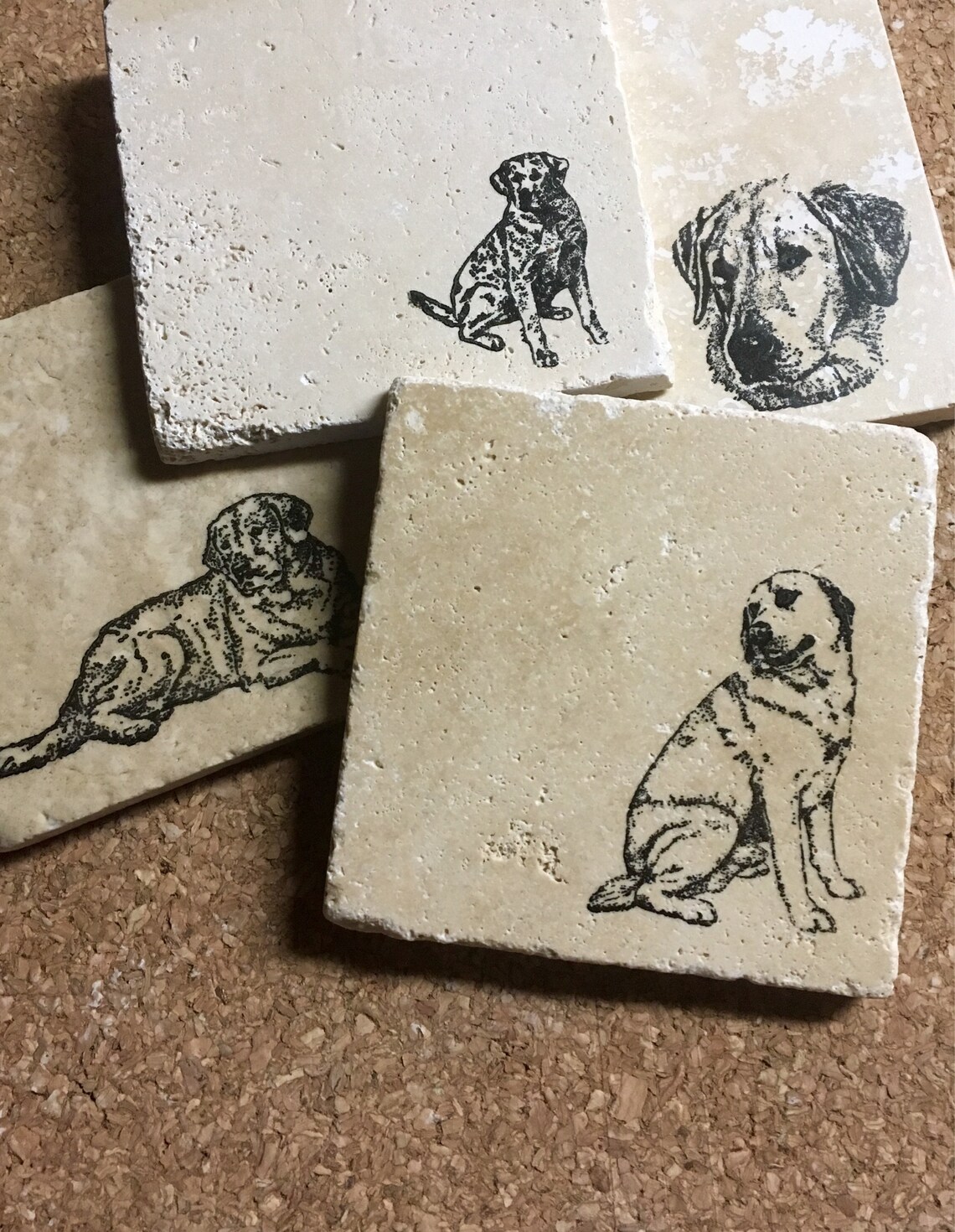 Labrador Retriever Coasters Yellow Lab Coasters Dog | Etsy
