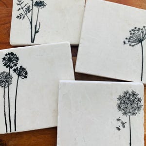 Wildflower Coasters ~ Floral Coasters ~ Flower Coasters ~ Dandelion ...