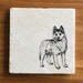 Husky Dog Coasters Siberian Husky Coasters Dog Coasters Dog Gift ...