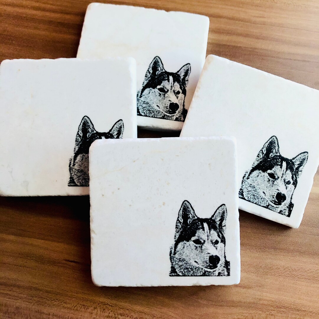 Husky Dog Coasters ~ Siberian Husky Coasters ~ Dog Coasters ~ Coaster ...