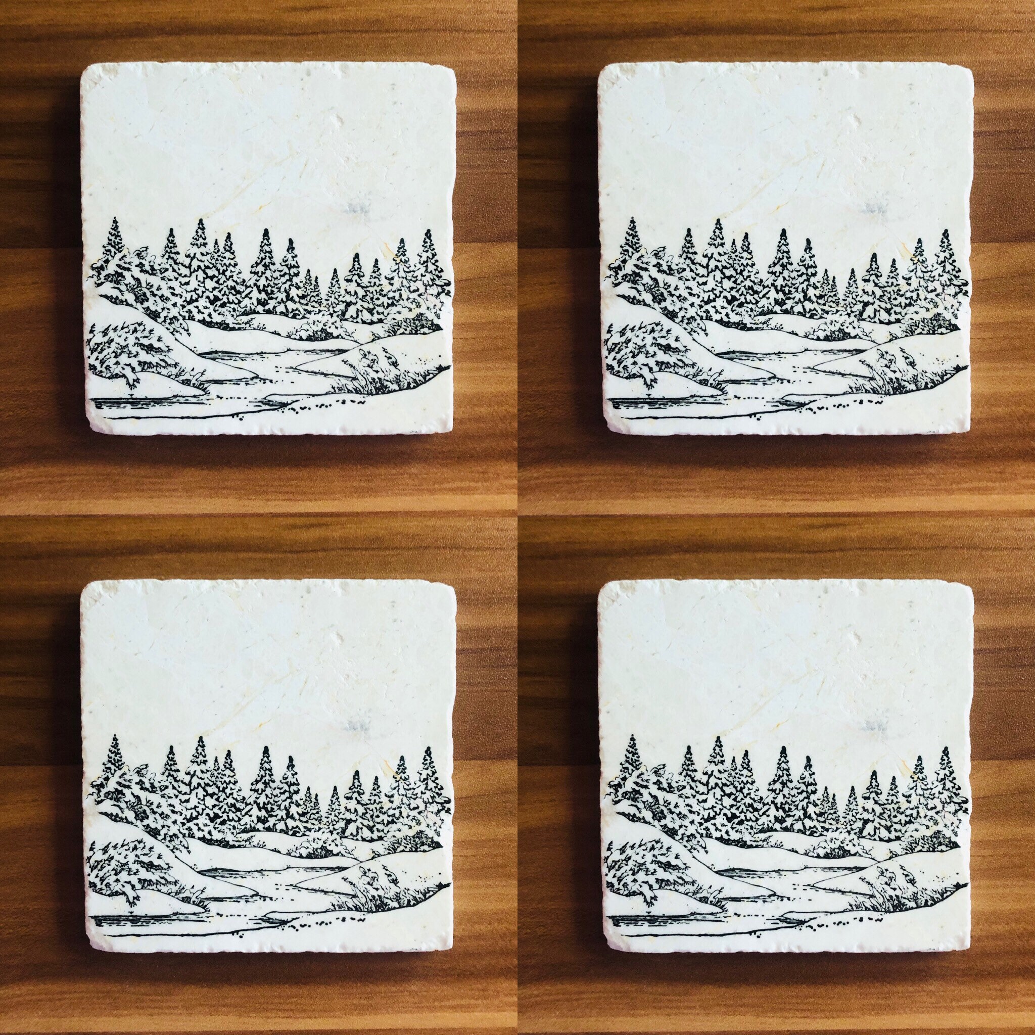 Winter Coasters ~ Winter Season Decor ~ Farmhouse Decor ~ Housewarming ...
