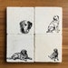 Labrador Retriever Coasters Yellow Lab Gifts Yellow Lab Dog Mom Marble ...