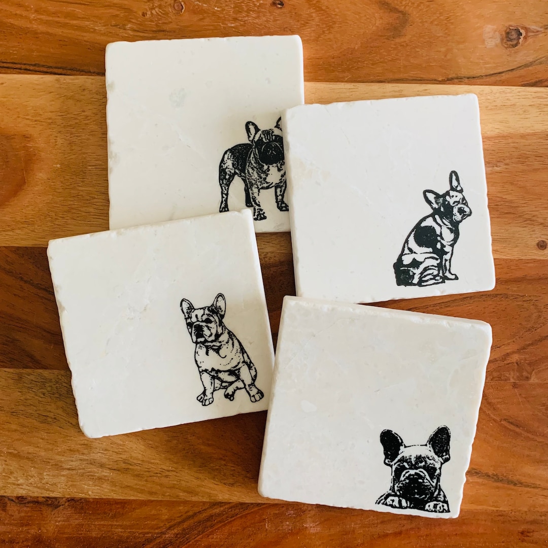 French Bulldog Coasters ~ Frenchie Lover, Frenchie Gift ~ Frenchie ...