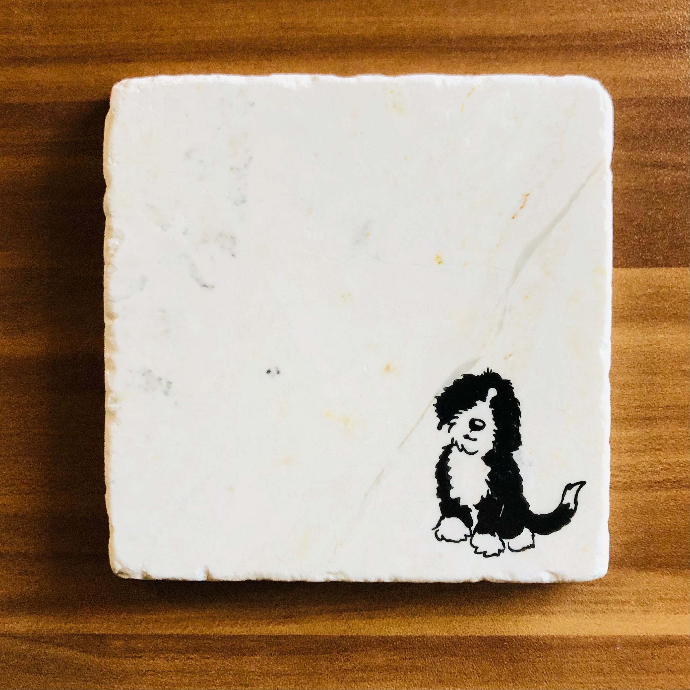 Sheepadoodle Coasters Sheepadoodle Gift Marble Coasters | Etsy