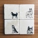 Husky Dog Coasters Siberian Husky Coasters Dog Coasters Dog Gift ...