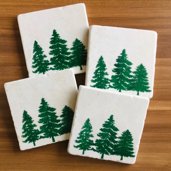 Stone Tile Coasters - Etsy