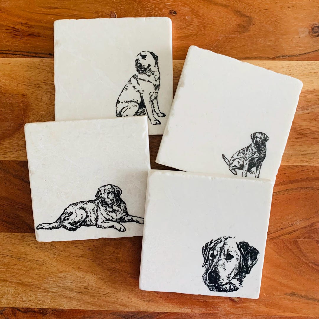 Labrador Retriever Coasters ~ Yellow Lab Gifts ~ Yellow Lab Dog Mom ...