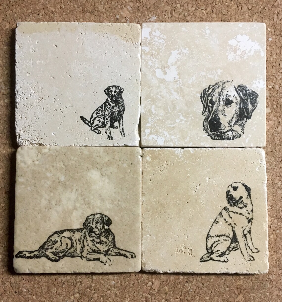 Labrador Retriever Coasters Yellow Lab Coasters Dog | Etsy