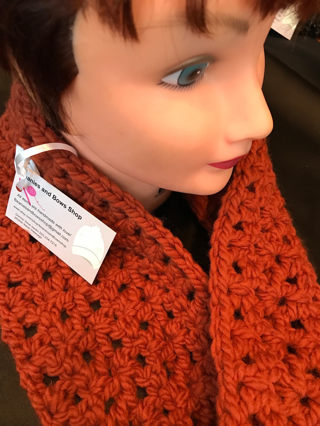 Thick and Warm Burnt Orange Scarf - Etsy