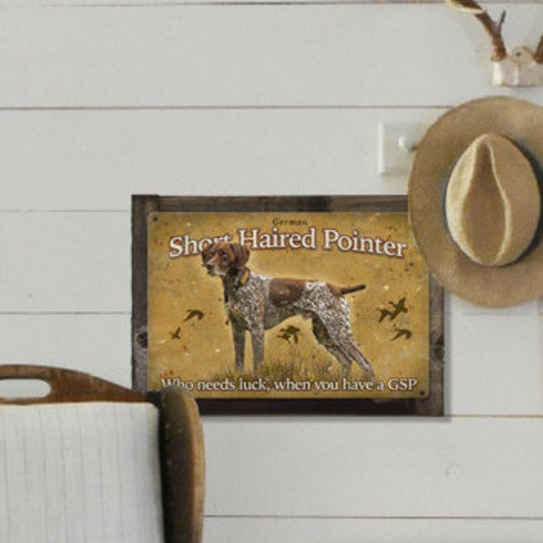 German Shorthaired Pointer, Wall Art, Dog METAL Sign, Optional ...