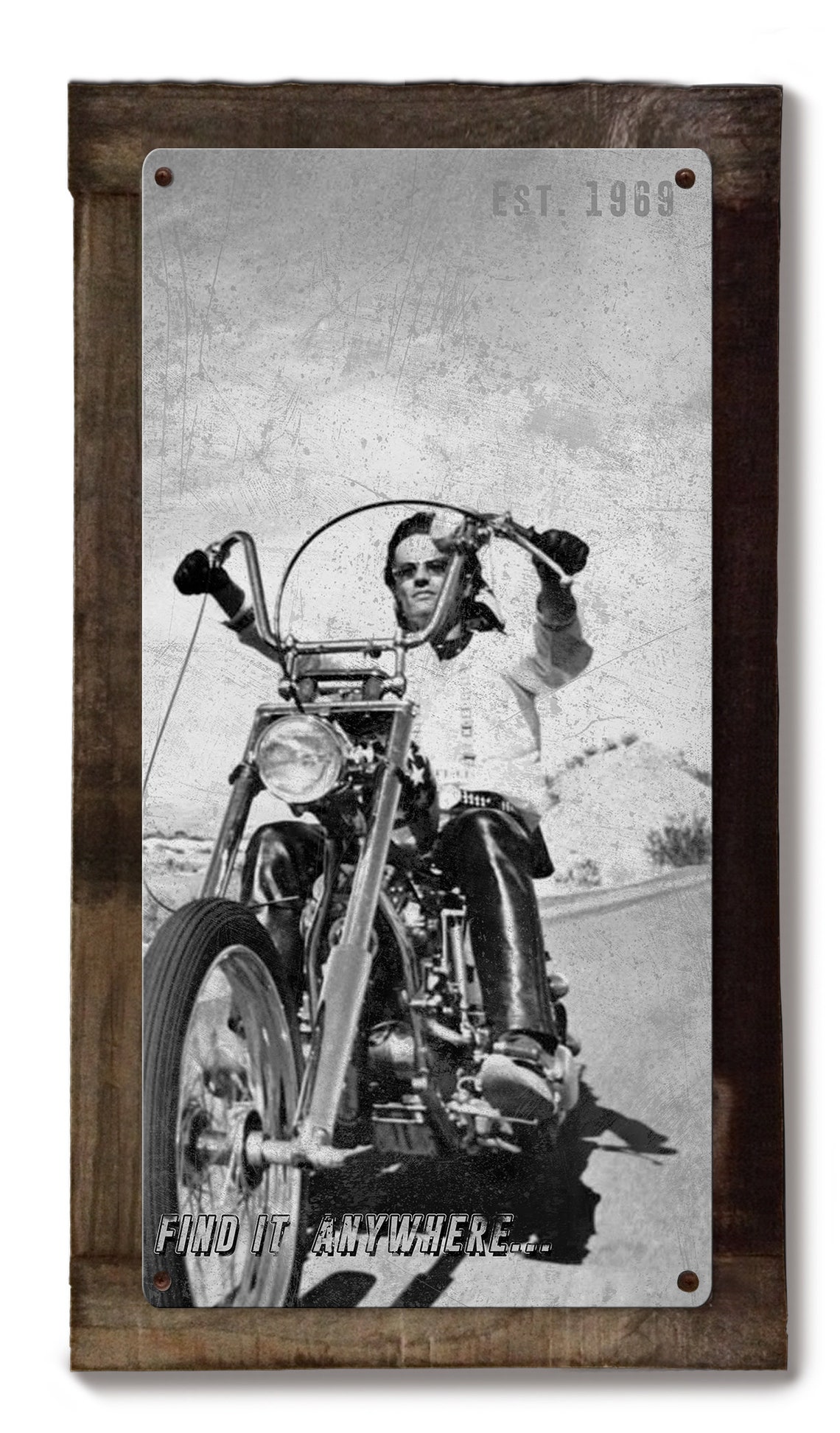 Easy Rider Chopper Motorcycles METAL Sign Triptych 3 - Etsy