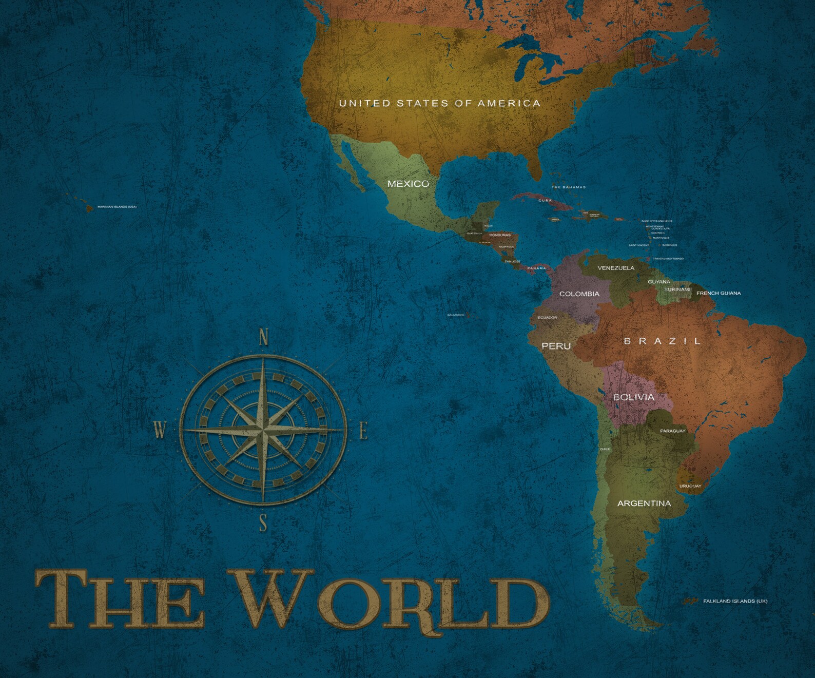 Vintage World Map Accurate Triptych METAL Sign Travel Wall - Etsy