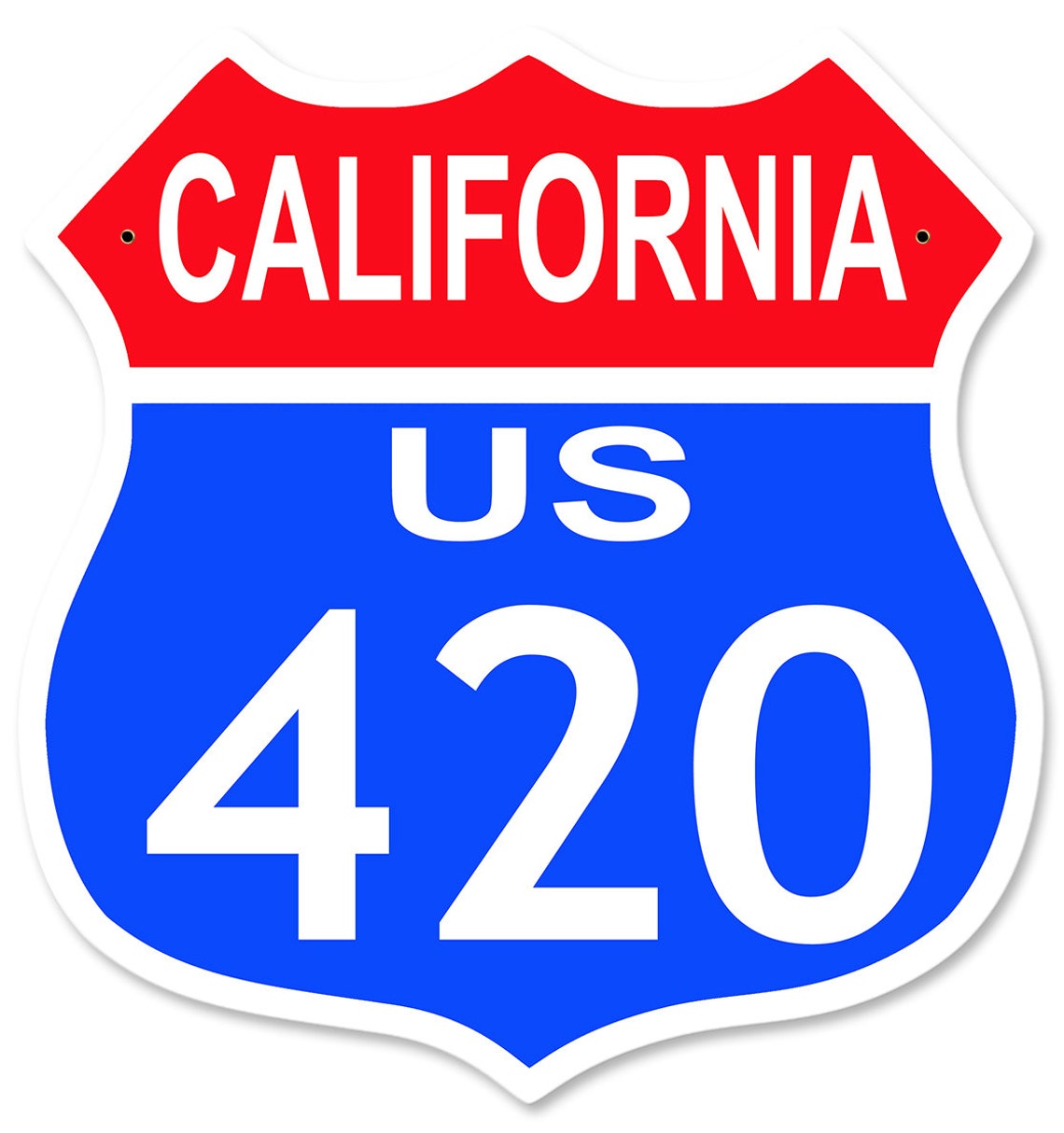 Highway Route 420 California Metal Shield Highway Sign - Etsy