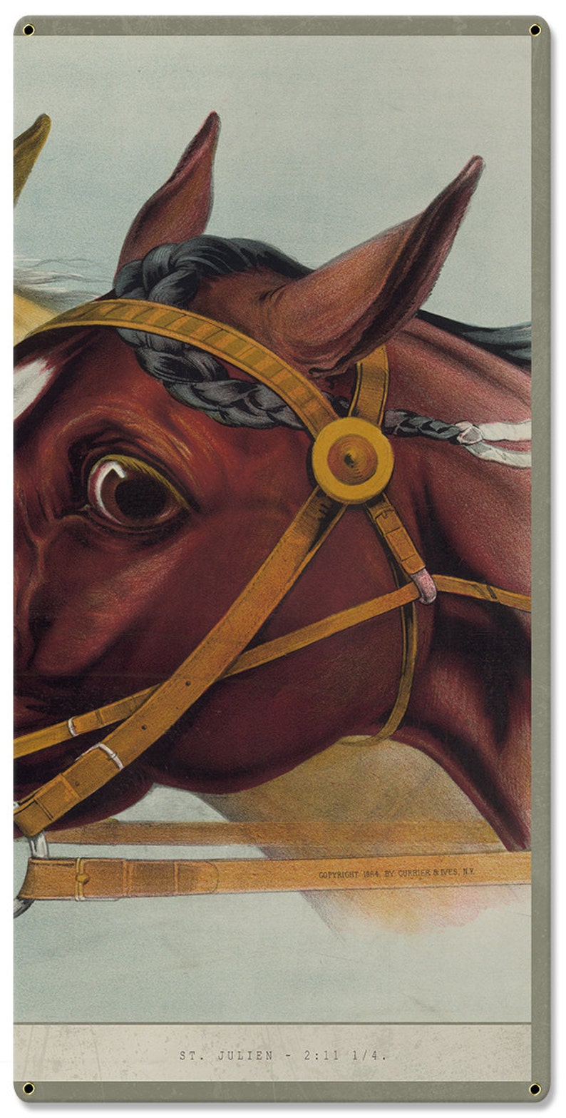 Neck and Neck to the Wire, Jay Eye See, Currier & Ives 1884, Horse ...