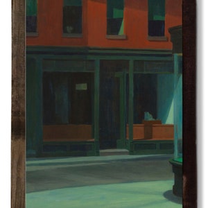 Nighthawks, Edward Hopper, Triptych METAL Sign, Travel, Wall Decor ...