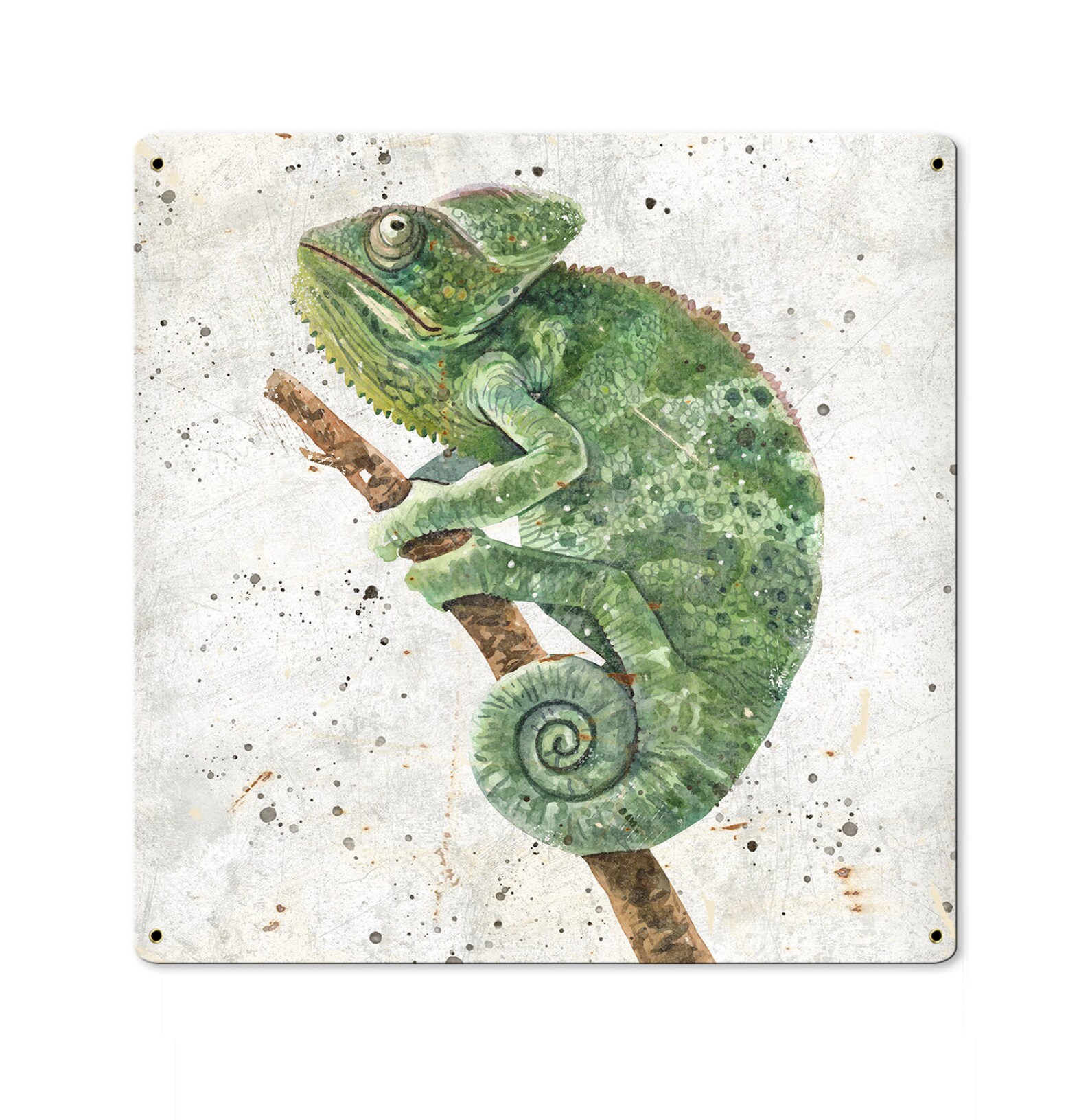 Chameleon Wall Art, METAL Sign, Optional Reclaimed Wood Frame - Etsy