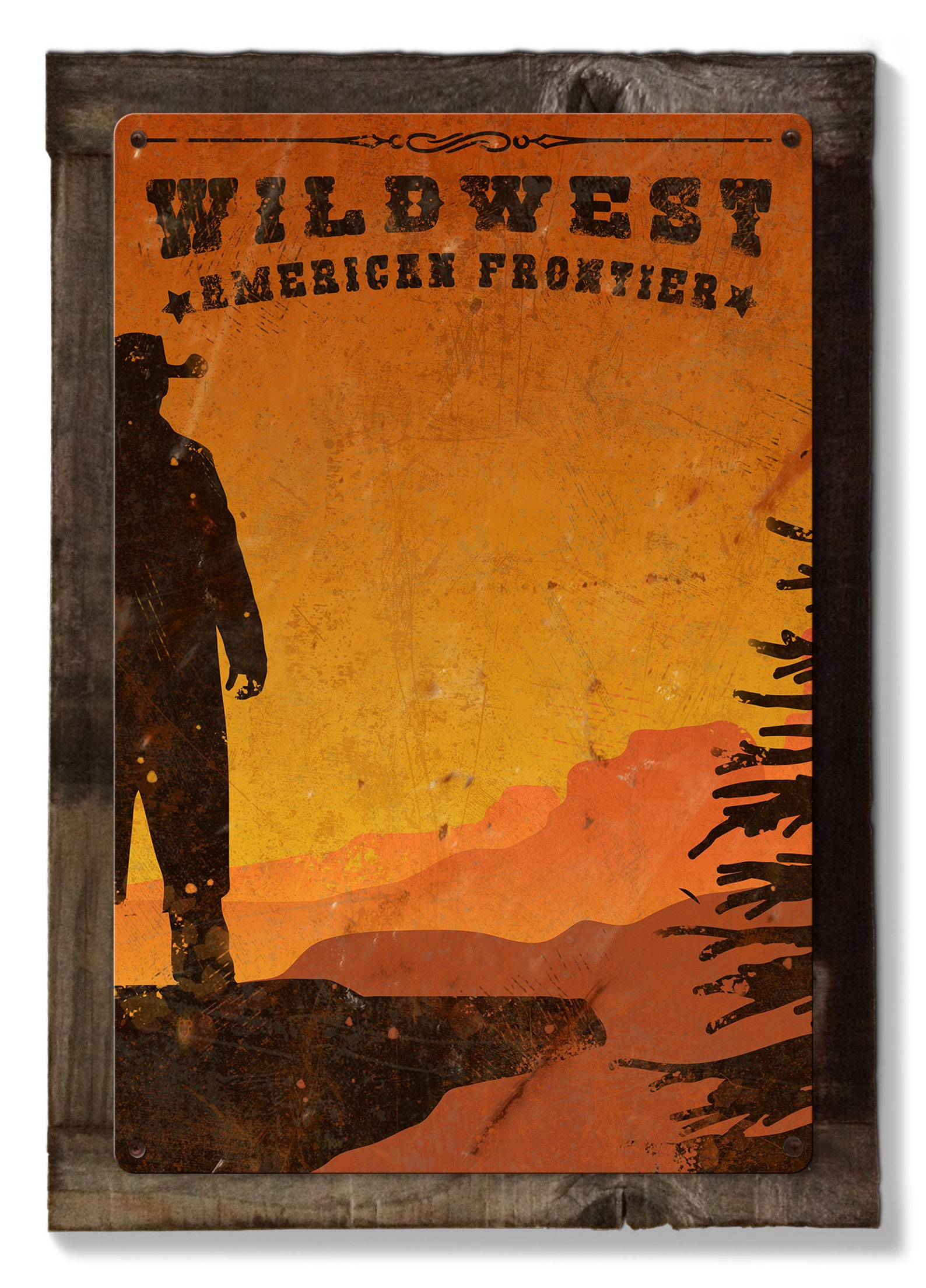 Wildwest, Sunset, American Frontier, Western, Gaucho, Cowboy, Metal ...