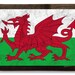 Wales Flag, Metal Sign, Optional Rustic Wood Frame, Wall Decor, Wall ...