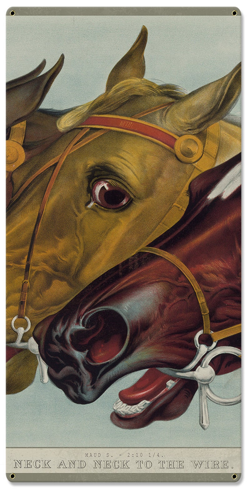 Neck and Neck to the Wire, Jay Eye See, Currier & Ives 1884, Horse ...