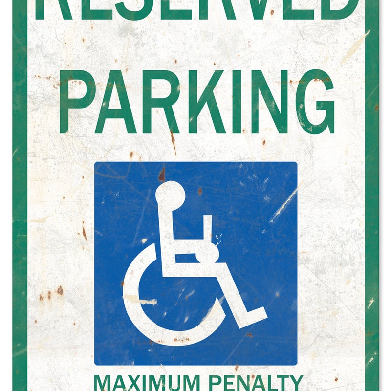 Funny Handicap Sign - Etsy