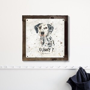 Dalmatian Wall Art, Dog METAL Sign, Optional Reclaimed Wood Frame - Etsy