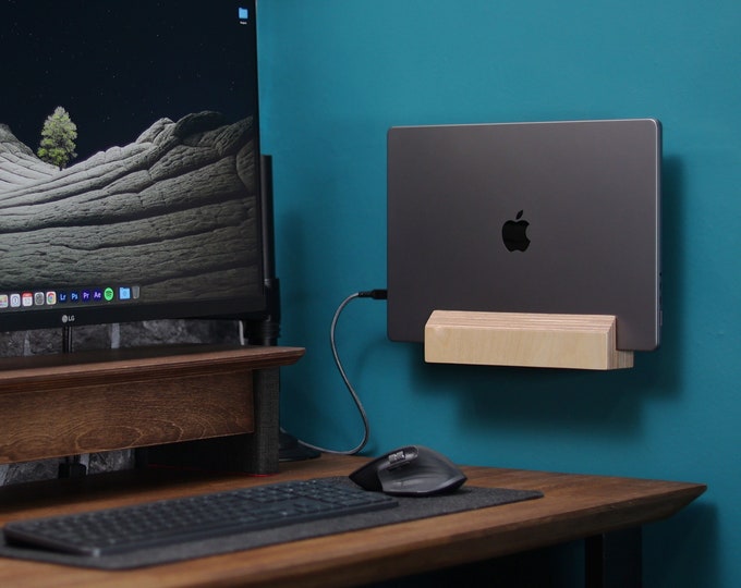 Wall Mountable MacBook Pro Stand - Dual Usage - Etsy