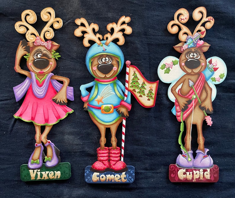 Santa's Reindeerbundle 2 WITHOUT Bookby Sharon Cook includes Vixen ...